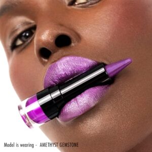 Black Radiance Metalicious Metallic Lipstick Lip Sculptor Amethyst Gemstone (Light Purple)