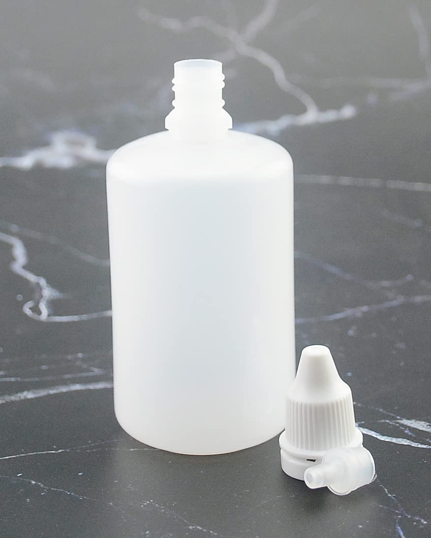 CCHW 100ml Plastic Dropper Bottle, 3.4oz Empty Plastic Squeezable Eye Liquid Dropper Bottles with Childproof Cap (3)