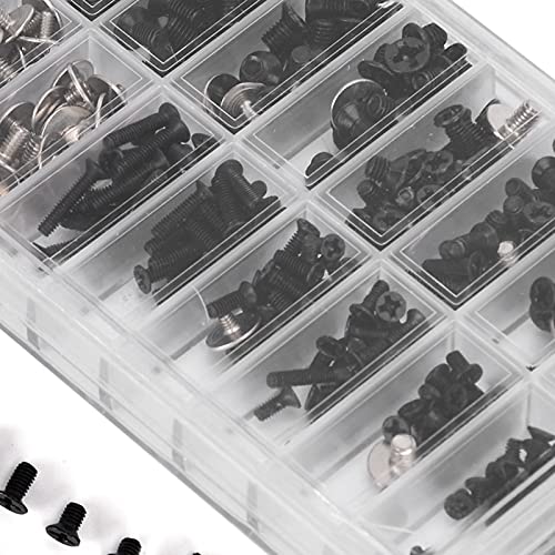 Computer Screw Kit, M2 M2.5 M3 Multiple Sizes Fasteners Alloy Steel Screws Durable for Electronic Product Maintain