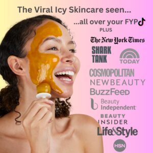 Beauty Pops by Love & Pebble- Turmeric Mask Glow Enzyme Icy Facial Kit| Viral On TikTok| As seen on Shark Tank beauty | Korean Face Mask Skincare made with turmeric, aloe, banana, papaya