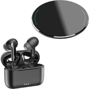 tozo nc2 hybrid active noise cancelling wireless earbuds, anc in-ear detection headphones w1 wireless charger