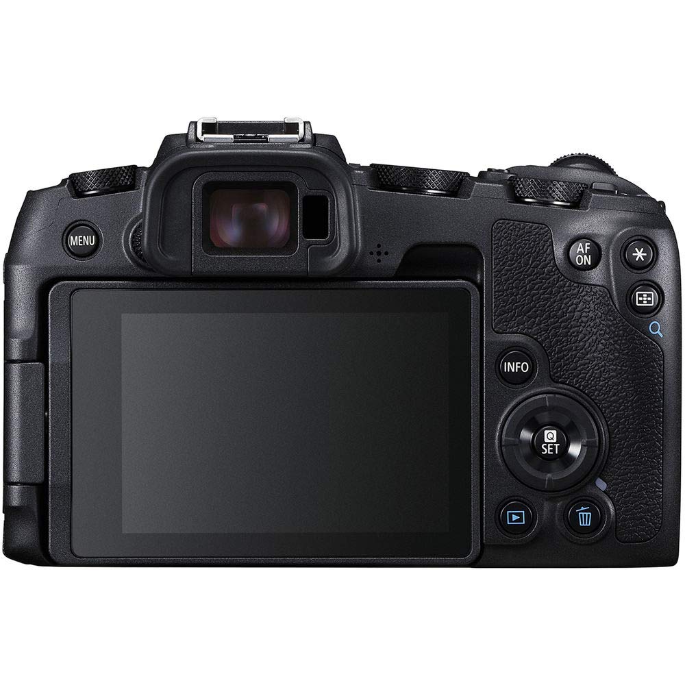 Canon EOS RP Mirrorless Digital Camera (Body Only) (3380C002) + 64GB Memory Card + Case + Corel Photo Software + 2 x LPE17 Battery + Charger + Card Reader + LED Light + Flex Tripod + More (Renewed)