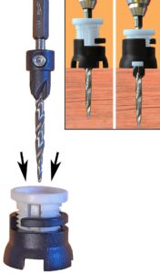 countersink buddy adjustable depth stop attachment for countersink drill bits