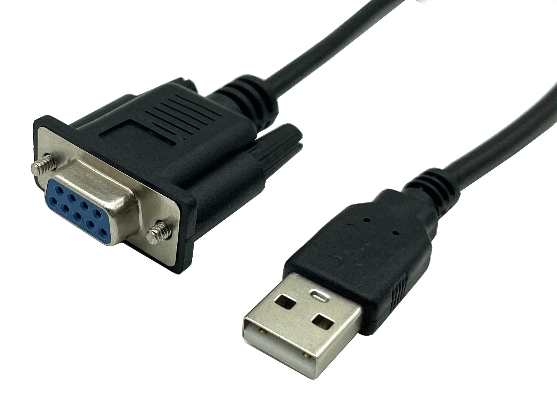 Dafensoy USB to RS232 Serial Adapter, USB A Male to DB9 Pin Female Serial Converter Cable,Suitable for Connecting Computers and Various Serial Devices - Black 1.8M/6Feet