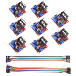 8pcs l298n motor drive controller board dual h bridge dc robot stepper motor compatible with electric projects, smart car robot