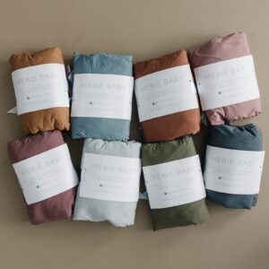 Mebie Baby Stretch Sheet (Dusty Blue)