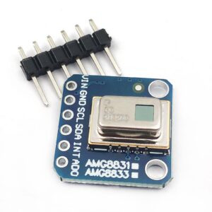 devmo amg8833 88 ir thermal camera sensor breakout imager array temperature sensor module grid-eye 8x8 infrared camera module array board iic i2c 3-5v compatible with ardu-ino rasp-berry pi amg-8833