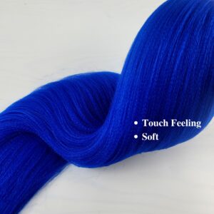 Gozill Blue Braiding Hair Pre stretched Braiding Hair Prestretched Ez Braid Braiding Colored Hair Extensions