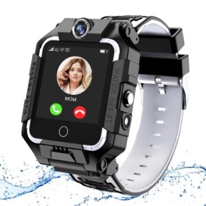 4g smart watch for kids, phone watch w gps tracker watch 3-way call camera video chat pedometer,sos,1.4" touch screen wifi toddler wrist watch boys girls smartphone for 3-15 years old child (w sim)