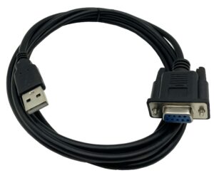 dafensoy usb to rs232 serial adapter, usb a male to db9 pin female serial converter cable,suitable for connecting computers and various serial devices - black 1.8m/6feet