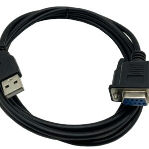 Dafensoy USB to RS232 Serial Adapter, USB A Male to DB9 Pin Female Serial Converter Cable,Suitable for Connecting Computers and Various Serial Devices - Black 1.8M/6Feet