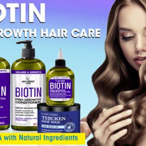 Hair Chemist Biotin Pro-Growth Shampoo & Conditioner Set - Includes 33.8oz Shampoo & 33.8oz Conditioner