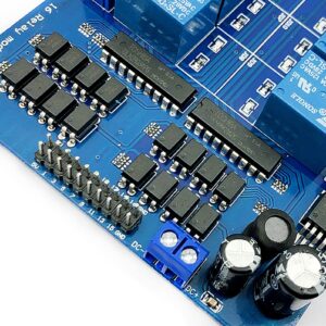 DEVMO 12V 16-Channel Relay Interface Board Module Optocoupler LED LM2576 Power Compatible with Ar-duino DIY Kit PiC ARM AVR