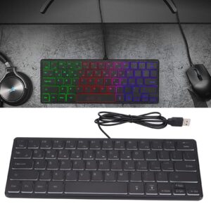 CUIFATI Wired Gaming Keyboard, Abs Material, 3 Kinds of Backlight Effects, Can Be Carried Around, and Can Save Table Space.