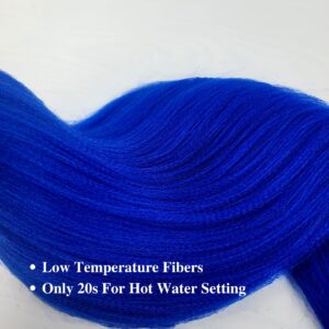 Gozill Blue Braiding Hair Pre stretched Braiding Hair Prestretched Ez Braid Braiding Colored Hair Extensions