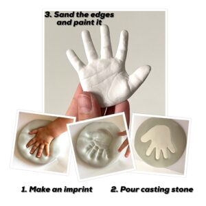 Sweet Memories Baby Hands and Feet Casting kit for Babies 0-9 Months, Makes 2-8 Casts - DIY Hand and Footprint Keepsake, Infant Imprints, New mom Baby Shower Christmas Gift