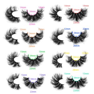 Mink Lashes Fluffy False Eyelshes Dramatic Wispy Fake Eyelashes Pack 8 Styles 22MM Long Thick Volume False Eye Lashes Bulk by Ruairie