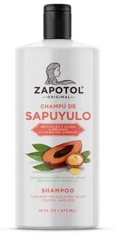 Zapotol Bundle de Shampoo Sapuyulo 16onz Enriquecido con Aceite Argan, Ayuda a Controlar la Caida del Cabello y Acondicionador Nutre Fortalece el Desde Raiz Combo Toalla Mano Lyeusa