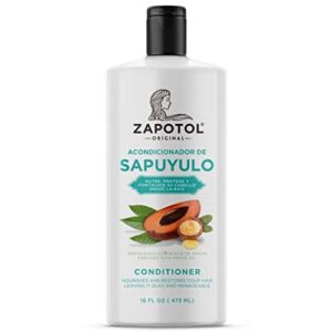 Zapotol Bundle de Shampoo Sapuyulo 16onz Enriquecido con Aceite Argan, Ayuda a Controlar la Caida del Cabello y Acondicionador Nutre Fortalece el Desde Raiz Combo Toalla Mano Lyeusa