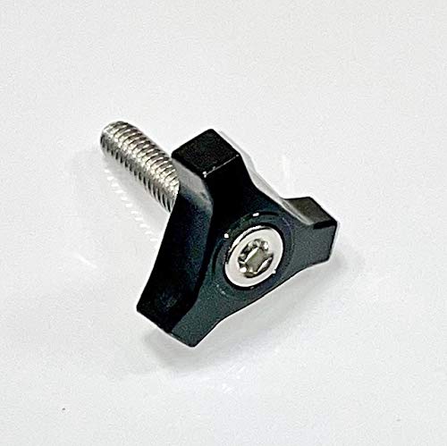 1/4"-20 x 1 Three Prong Clamping Thumb Screw Thumbscrew Thumb Screws Stainless Steel Standard/Coarse Plastic Knob Thumbscrew Stud 1" – with Hex Wrench - Built in USA - Pack of (10)