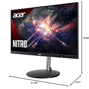 ACER XF243Y Pbmiiprx 23.8in 1920x1080 IPS Display, 16 9 Aspect Ratio, 2 x 2.0W Integrated Speakers, 250 cdm2 Brightness, 2ms Response time, 165Hz Refresh Rate