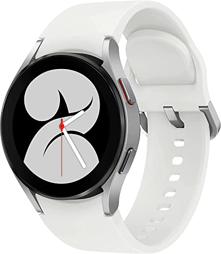 Samsung Galaxy Watch 4 40mm R860 Smartwatch GPS Bluetooth WiFi (International Version) (Silver) (Renewed)