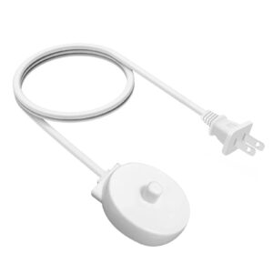 replacement toothbrush charger for braun electric toothbrush, inductive charging base portable waterproof power cord model 3757