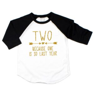 bump and beyond designs second birthday girl shirt, two year old girl birthday outfit (pink/gold 24 months)