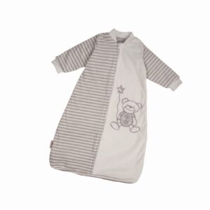 natuz baby wearable blanket long sleeve tog 2. toddler sleeping sack with arms 3-6t long flannel velour child large xl sleeping bag warm soft sleeper grey unisex