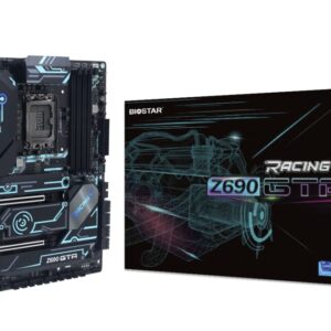 Biostar Z690GTA Racing 12th Gen Intel LGA1700 Intel Z690 Chipset Supports PCIe 5.0 ATX Gaming Motherboard