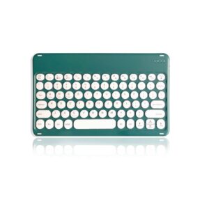 elecmoswn urtra slim bluetooth keyboard for ipad mac,compact rechargeable wireless keyboard for ipad,ipad pro/mini/air,iphone,macbook,windows laptop surface pro android tablet smartphone(green)