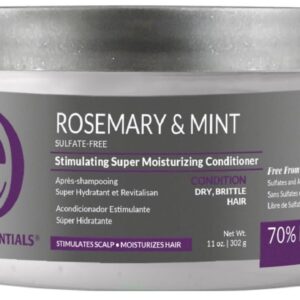 Design Essentials Rosemary & Mint Stimulating Super Moisturizing Conditioner for Dry, Thick, or Brittle Hair; Sulfate-Free, Stimulates Scalp, Moisturizes Hair, 11 Oz