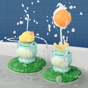 Little Bado Electric Baby Bath Frog Toy,Spray Water Spraying Squirt Toy 4 in 1 Bathtub Bath Toy for Infants Babies 6-12 Months Toddlers Age 3 4 5 6 7 8 Sprinkler Bath Toys