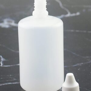 10pcs 50ml Plastic Dropper Bottles, CCHW Empty Plastic Squeezable Eye Dropper bottle LDPE with Childproof Cap (10)