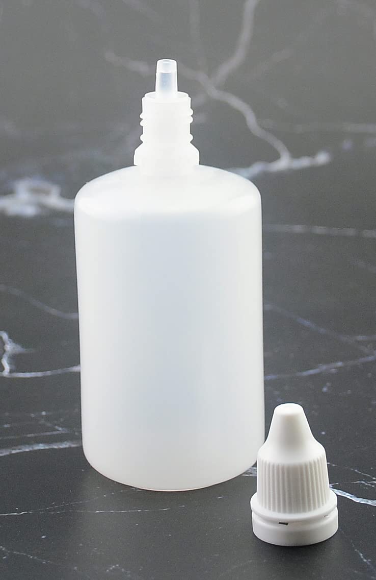 10pcs 50ml Plastic Dropper Bottles, CCHW Empty Plastic Squeezable Eye Dropper bottle LDPE with Childproof Cap (10)