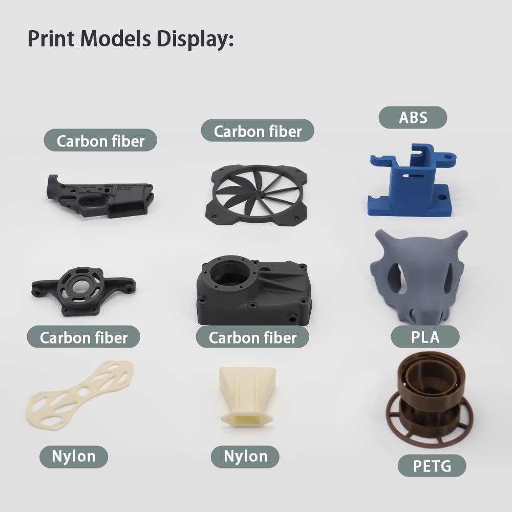 R QIDI TECHNOLOGY X-CF Pro 3D Printers Industrial Grade,Specially Developed for Printing Carbon Fiber&Nylon with QIDI Fast Slicer, Automatic Leveling,Large Build Volume 11.8x9.8x11.8 Inch