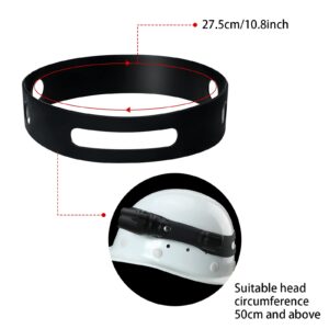 Shappy 3 Pieces Firefighter Helmet Band Rubber Fire Helmet Band with Hole Fire Helmet Accessories Heavy Duty Firefighter Hat Adult Strap Holds in Place Strong Elasticity to Fixed Flashlight