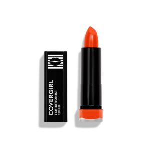 covergirl exhibitionist cream lipstick, orange af