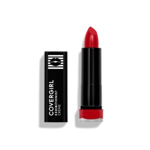 covergirl exhibitionist cream lipstick, real red