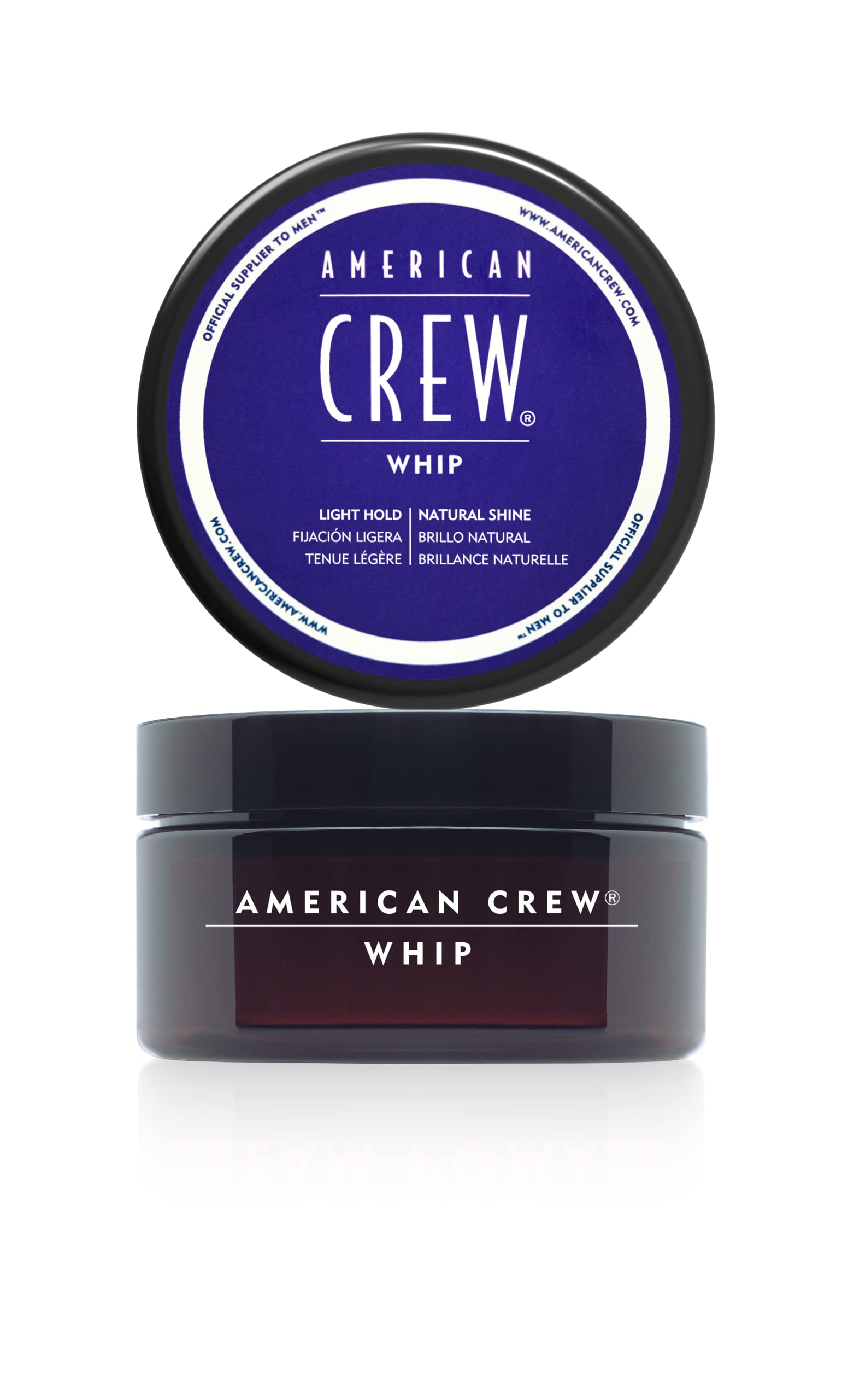 American Crew Men's Whip Styling Cream (OLD VERSION), Like Hair Gel with Light Hold with Natural Shine, 3 Oz (Pack of 1)