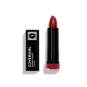 covergirl exhibitionist cream lipstick, burnt red pepper