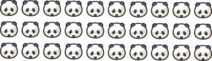 stickertalk panda camera dots webcam covers, 1 sheet of 30 stickers, 0.4 inches x 0.35 inches each