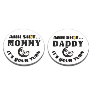 first fathers day gift for new dad new baby gifts for dad mom daddy parent decision coin for mom dad to be funny pregnancy newborn arrival baby gift for dad first time shower gifts expectant dad gifts