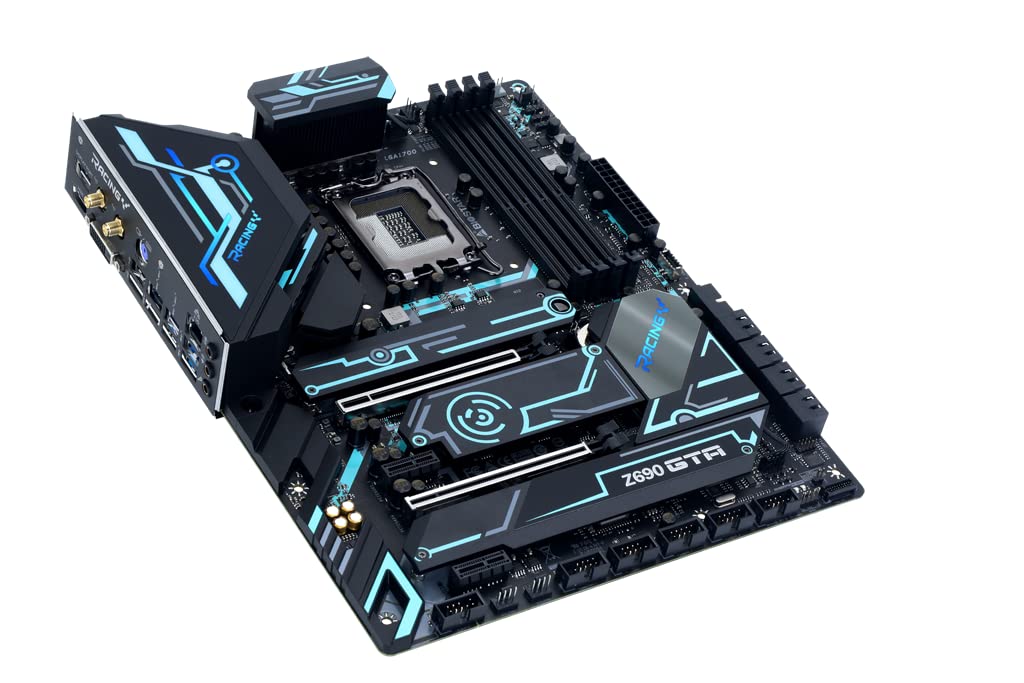 Biostar Z690GTA Racing 12th Gen Intel LGA1700 Intel Z690 Chipset Supports PCIe 5.0 ATX Gaming Motherboard