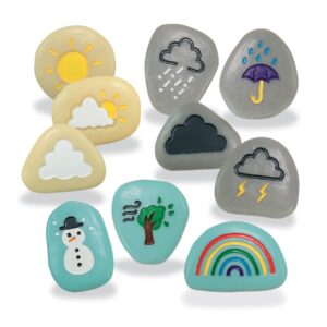 Yellow Door Weather Stones, Set of 10