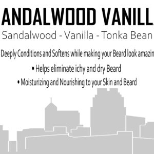 Oak City Beard Company - Sandalwood Vanilla - 4 Ounce - Beard Butter - Beard Conditioner - Sandalwood - Vanilla - Tonka Bean