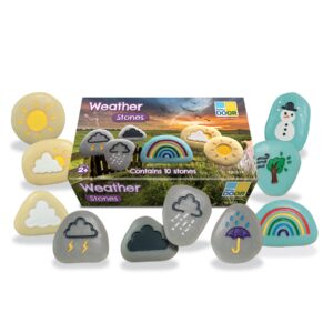 yellow door weather stones, set of 10