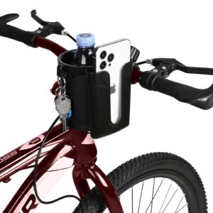 Accmor Stroller Cup Holder with Phone Keys Holder, 3-in-1 Universal Cup Holder, Drinks Bottle Holder for Stroller, Bike, Wheelchair, Walker, Scooter