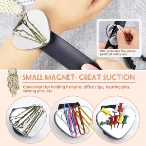 MORGLES Magnetic Wrist Pincushion - Sewing, Braiding & Hairstyling Accessory with Wristband, Gel Holder, and Combs