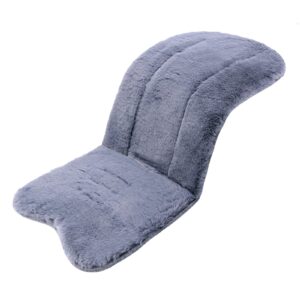 baby stroller cushion winter warm stroller seat liners 78 x 35cm breathable universal newborn carriage cushion faux sheepskin soothing silky soft baby seat pad liner for stroller (blue)